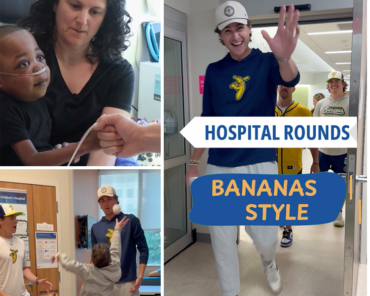 The Savannah Bananas and Hospital Rounds at Duke Children’s | Duke Health